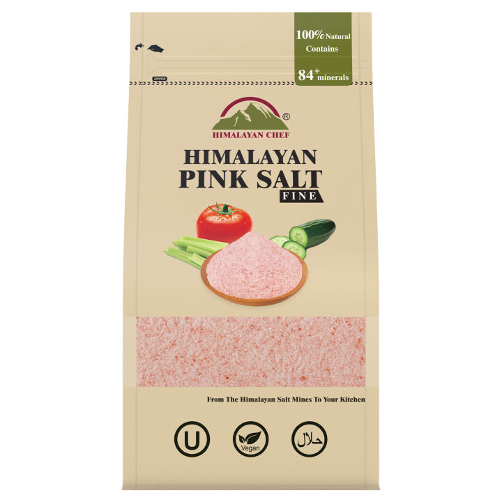 Himalayan Pink Salt Fine Bag - 454g | Pink Salt | Daraz.pk