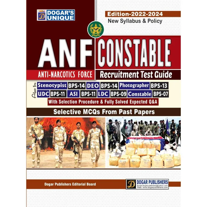 ANTI-NARCOTICS FORCE CONSTABLE ( ANF-CONSTABLE) – Dogar Publishers ...