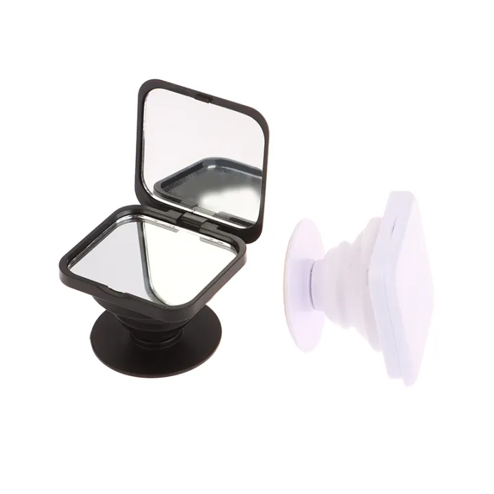 Double-Sided Makeup Mirror Phone Holder Fold Grip Air Sac Ring Mobile ...