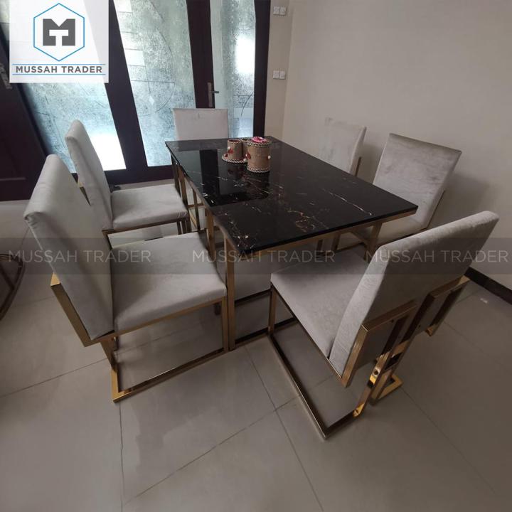 Dining Table / Greek White Style Dining Table / Dining Table with ...
