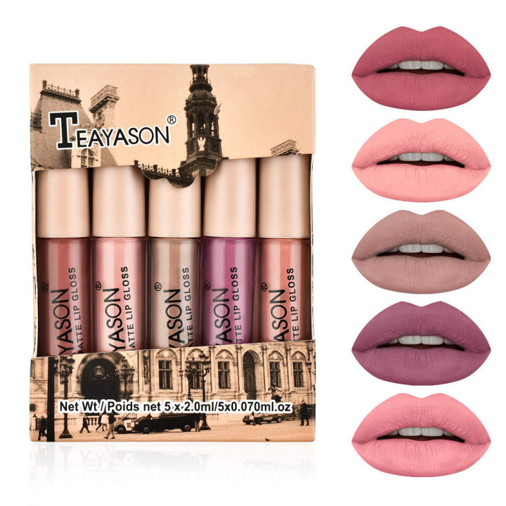 Cosmetics Lashes Lipstick Set Rose 25ml Beauty Color To Lasting Easy ...