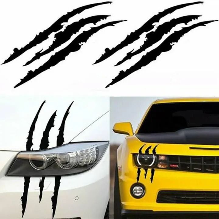 Monster Claws Scratch Car Sticker Headlight Bumper Decoration cool and ...