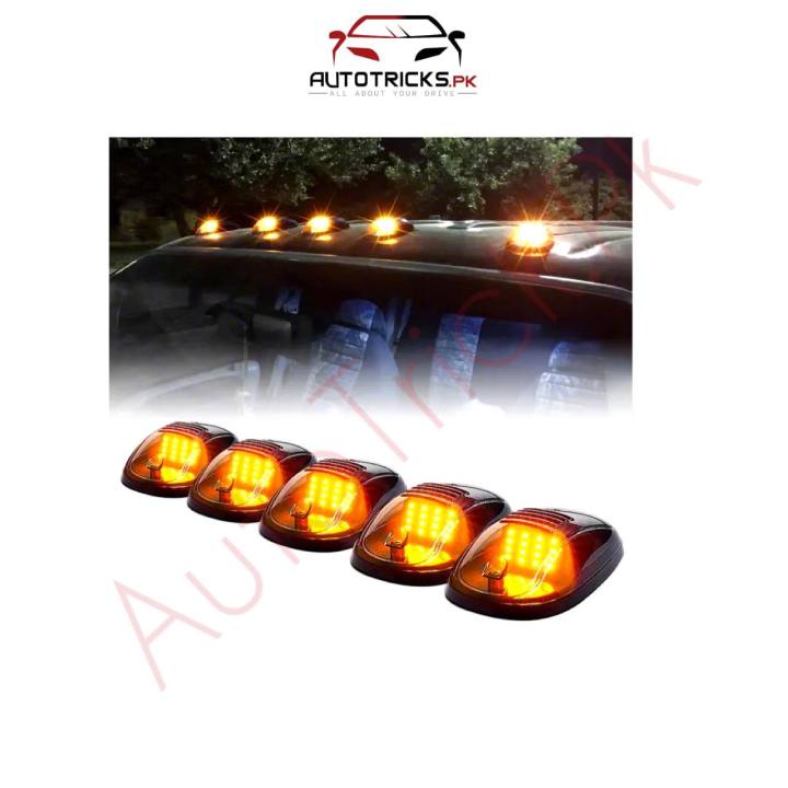 Universal Yellow LED Roof Top Marker Lamps 5 Pcs | Daraz.pk