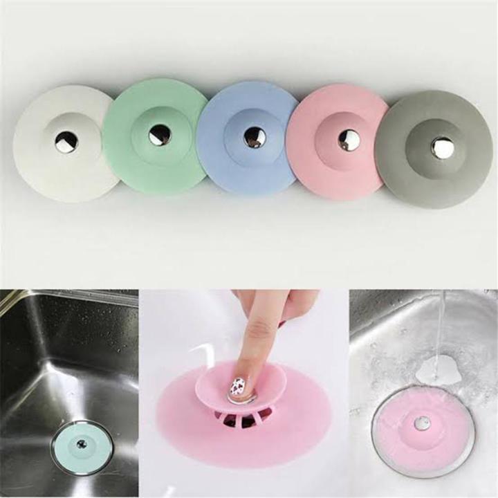 Sink Drain Stopper Plug Silicone Plug Strainers Protectors Cover for ...