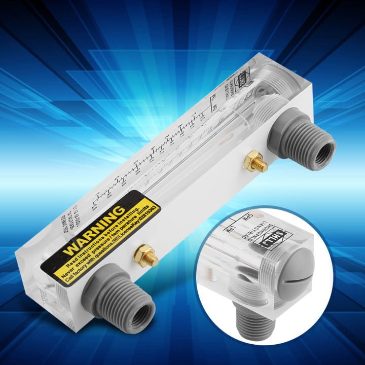 Panel Type Glass Liquid Flowmetre Water Flow Measuring Meter 0.2-2GPM/1 ...