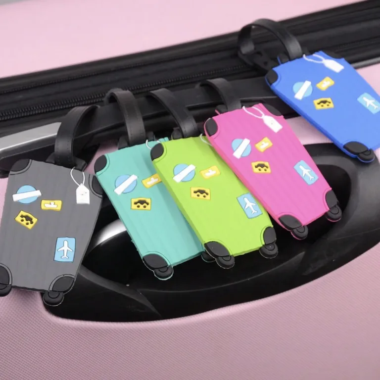 Travel Mate Luggage Tag – Durable PVC Soft-Rubber Suitcase/Bag ID Tag ...