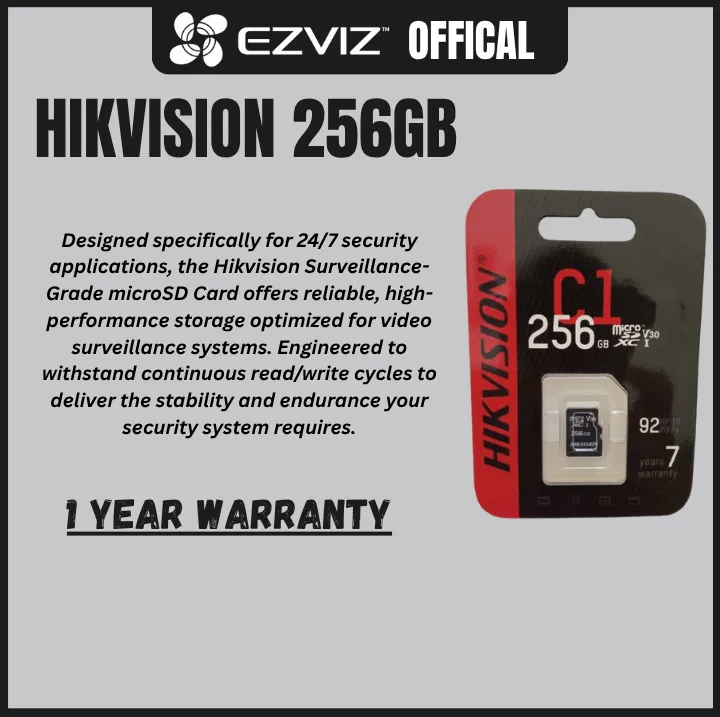 Hikvision memory card 256GB surveillance grade | Daraz.pk
