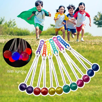 Pro-Clackers Ball With Lights fidget Clack Balls On String Shake Impact ...