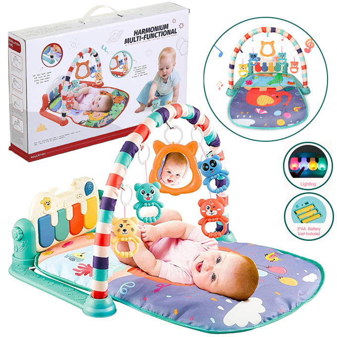 Harmonium Multi-Functional Play Mat Set For New Born Baby - Green ...
