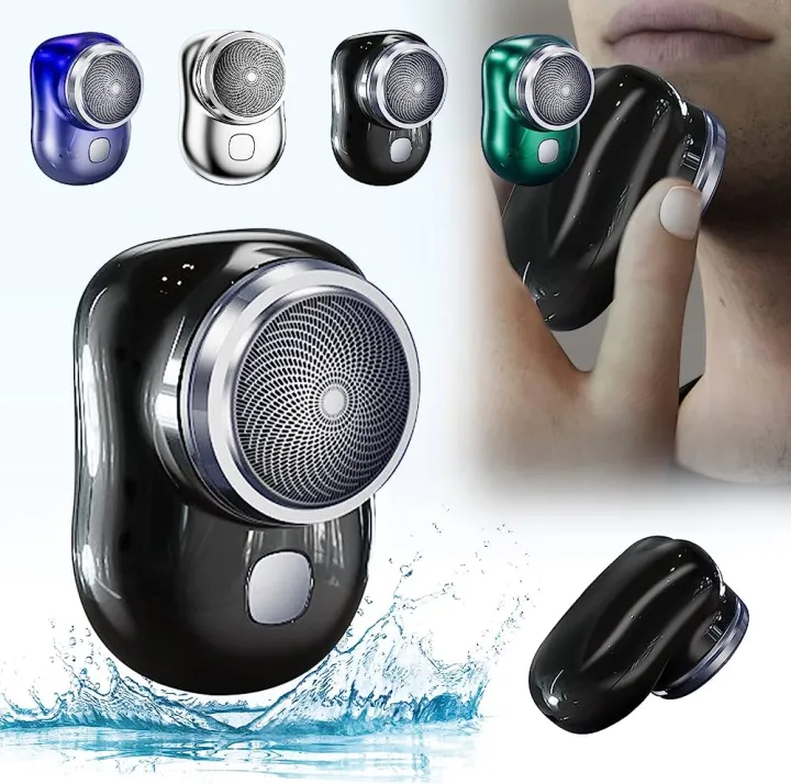 Mini Shaver Portable Electric Razor – USB Rechargeable 6 Blade Pocket ...