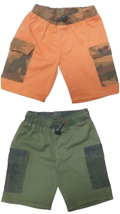 HASHBACK KIDS PRINTED CAMO SHORT PACK OF 2 (RANDOM) - Shorts for Boys ...