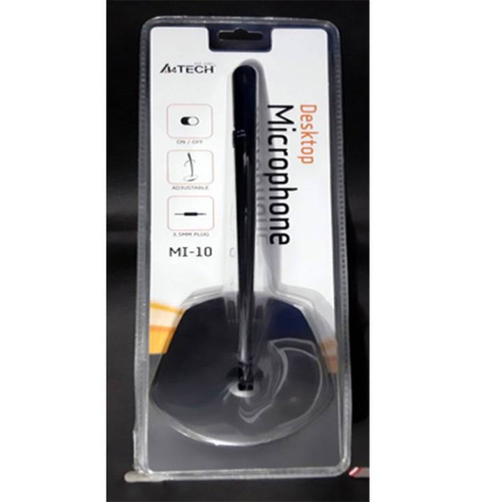 A4TECH - DESKTOP MICROPHONE ADJUSTABLE STAND MIC - (MI-10) | Daraz.pk