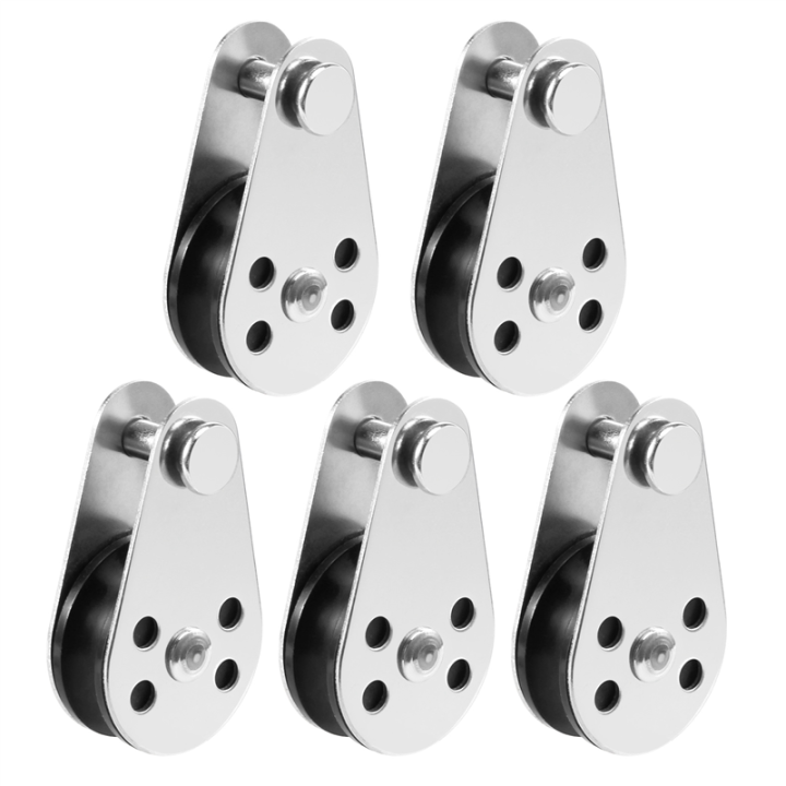 OUMERY 5PCS Stainless Steel M25 Pulley Block Hanging Wire Towing Wheel ...