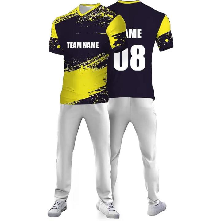 New Sportswear Cricket Trouser T Shirt Design Sublimation Customizable ...
