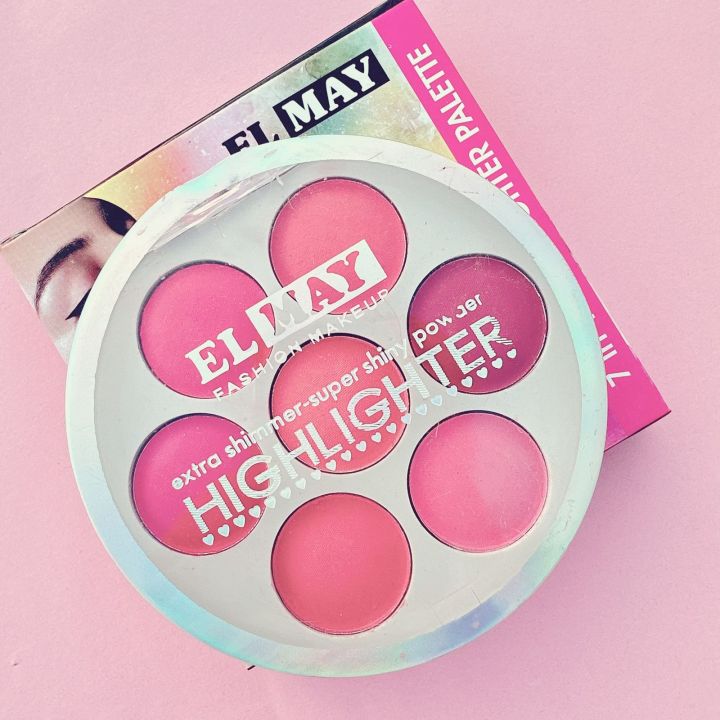 ELMAY 7 Shades Matte Blusher Blush on Palette Kits, Highly Pigmented ...