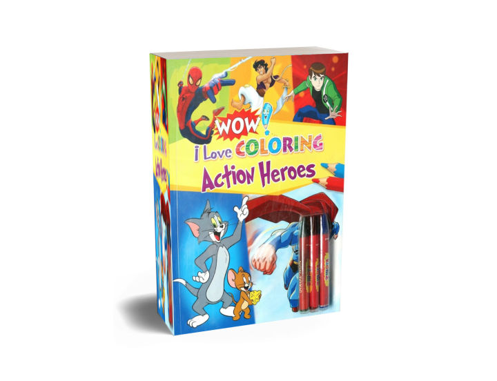 WOW I LOVE COLORING ACTION HEROES|Unleash the Power of Creative ...