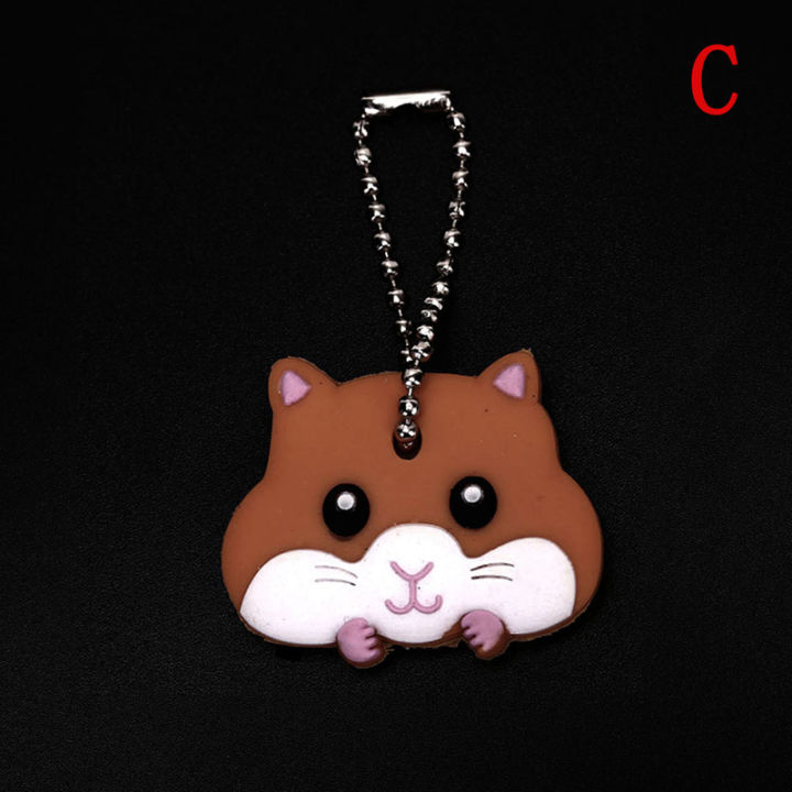 Silicone Key Ring Cap Head Cover Lovely Animals Shape Key Case Shell ...