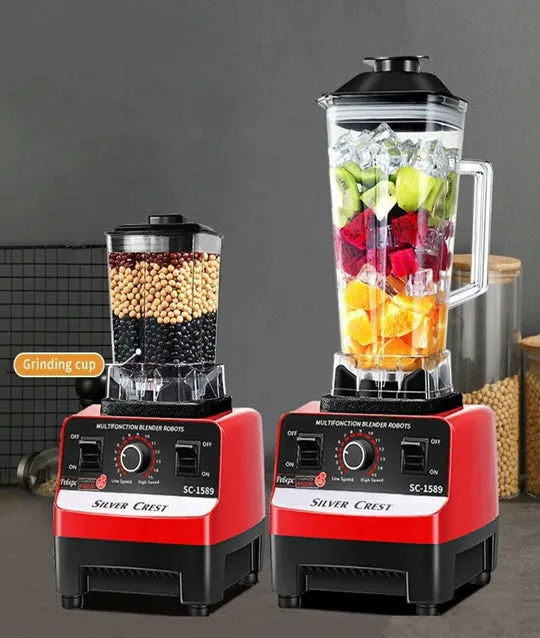 Silver Crest 2-in-1 Juicer Blender Machine - 2L Unbreakable Jug ...