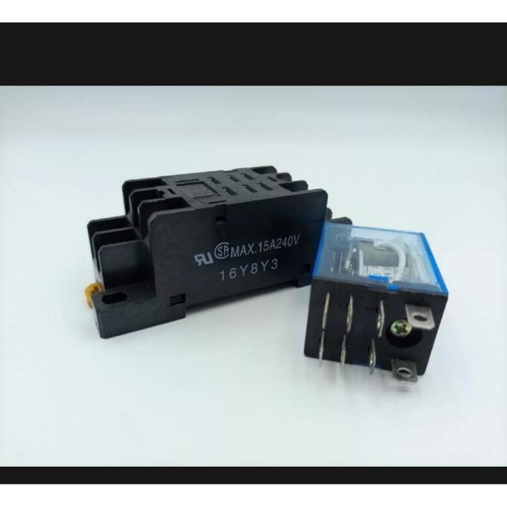 General Purpose Relay 8 pins - MODEL: LY2 24VDC OMRON with Base | Daraz.pk