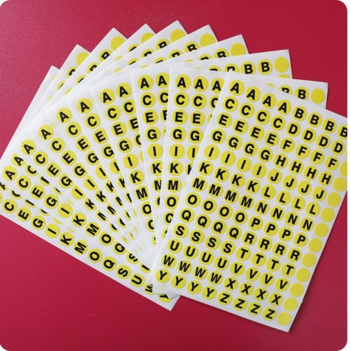 1170PCS 0.39 Inches Letter Stickers 10 Sheets Small Self Adhesive ...