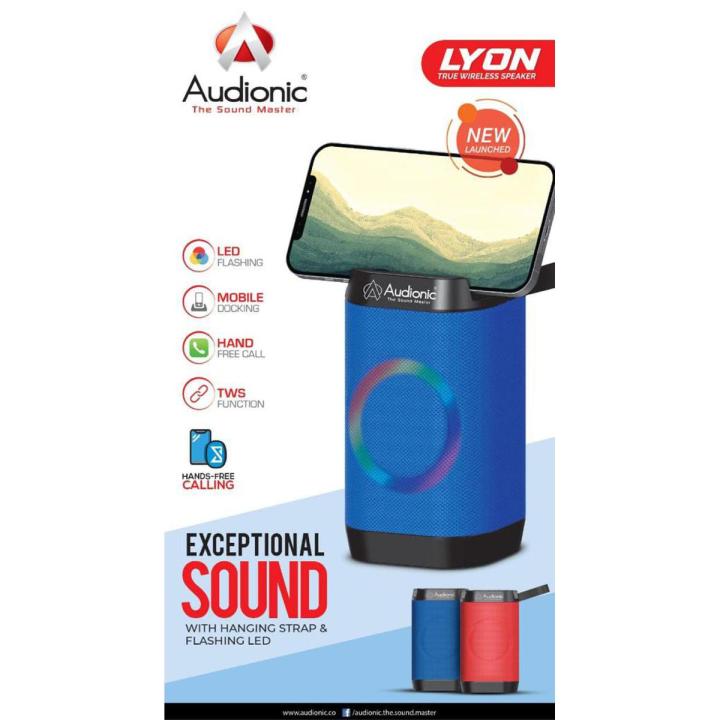 Audionic LYON Wireless, BT Speaker with Mobile Docking and flashing ...
