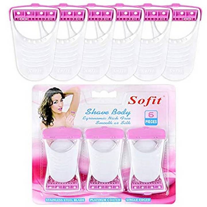 Pack of 6 Max Sofit Shave Body Disposable Women Safety Razor/Razer For ...