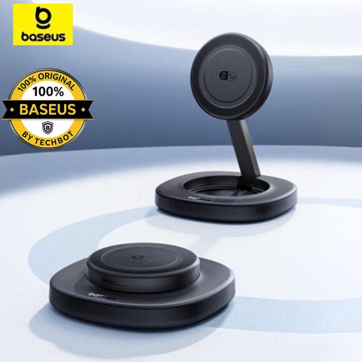 Baseus 15W Magnetic Wireless Charger Stand – EnerFill FF11 Foldable Qi2 ...