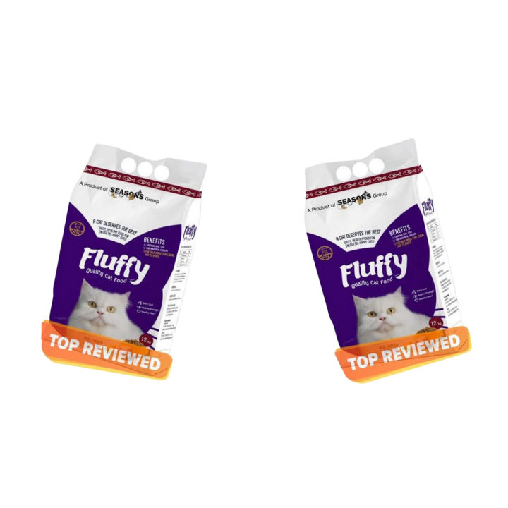 Pack Of 2 Fluffy Cat Food (1.2 X 2 Kg) | Daraz.pk