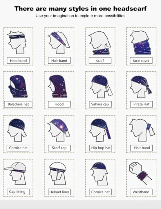 Cycling Face Mask Absorb Sweat Breathable Fishing Training Sport UV ...