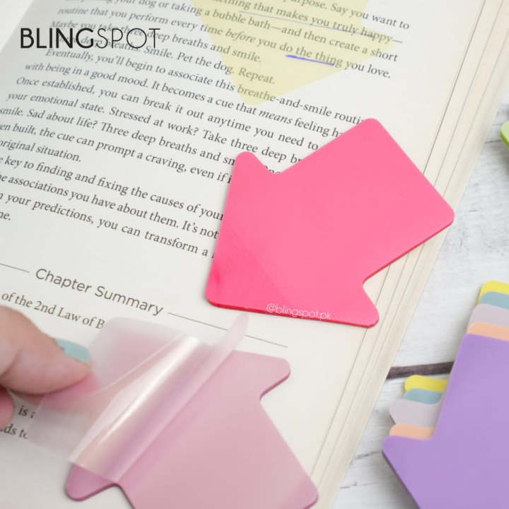 Arrow Colored Translucent - Transparent Sticky Note | Daraz.pk