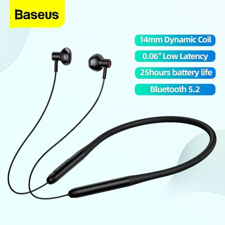 Baseus Bowie P1 Neckband Handsfree, Bluetooth 5.2 Headphones, 25hr ...