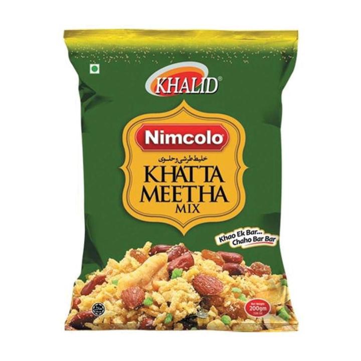 Khalid Foods Nimcolo Khatta Meetha Mix 200gm Pack | Daraz.pk