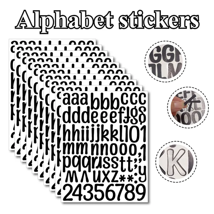 2 inches Waterproof Alphabet Letter Number DIY Personalized Name ...