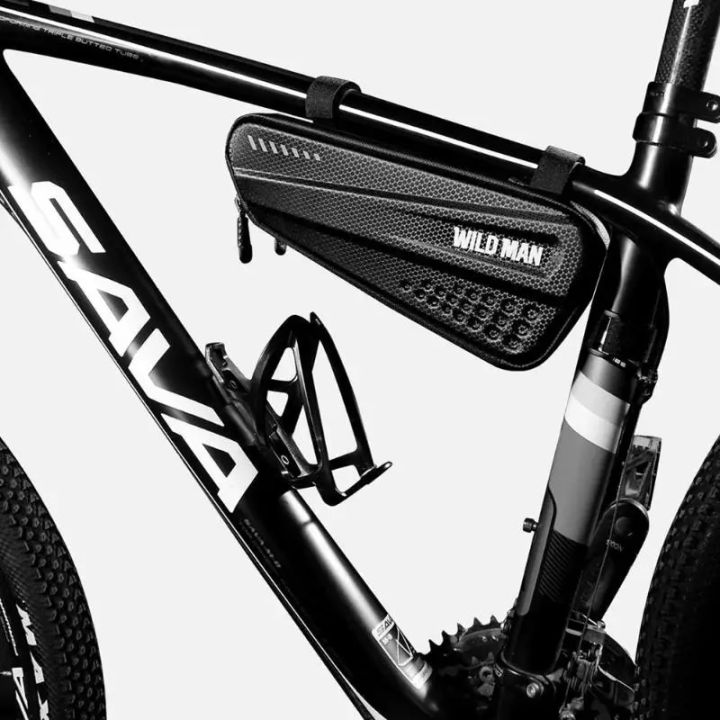 WILD MAN Bike Triangle Bag Multi-function Hard Shell MTB Bicycle Bags ...
