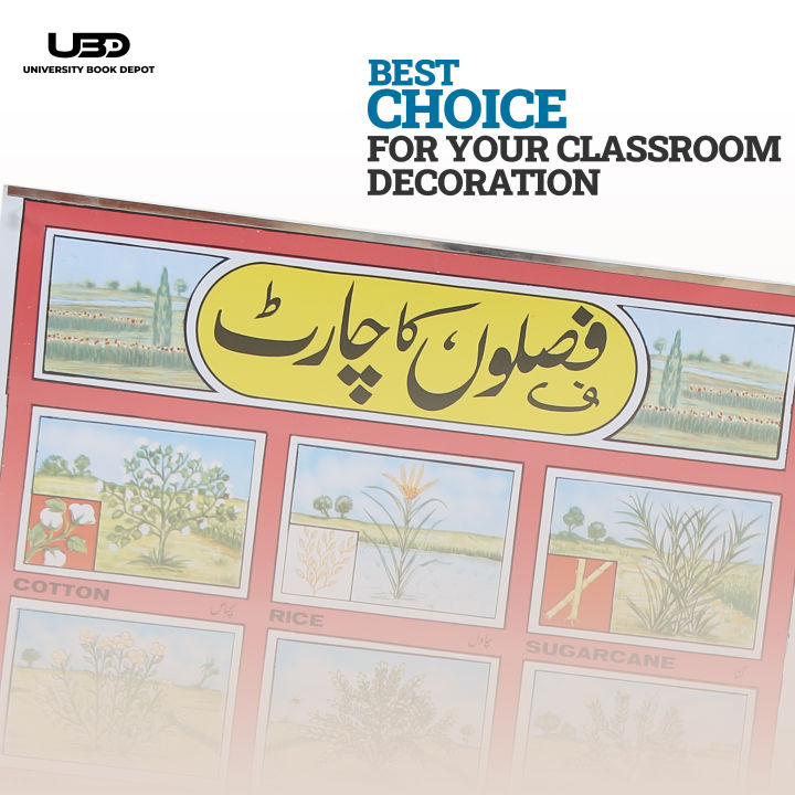 Different Type of Crops Wall Charts | Wall Poster of Crops with ...