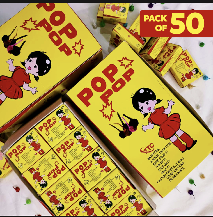 Box of 50 Pop Pop Crackers & Pop Pop Snappers For Children Playing and ...