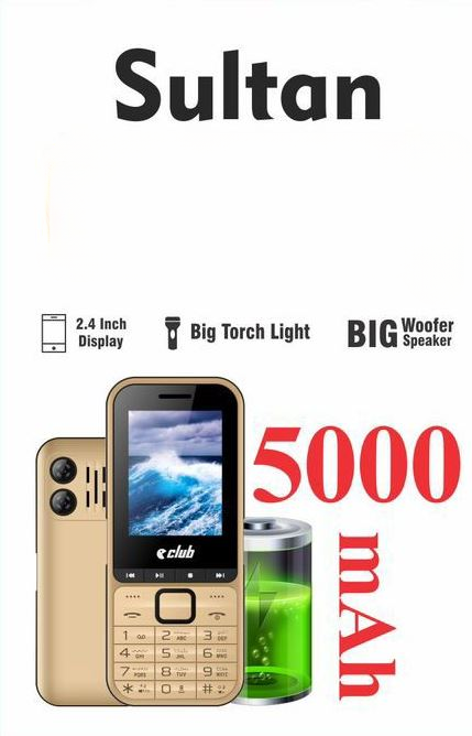 Club Mobile Sultan - 2.4" Inch Display - Dual Sim - 5000mAh Battery ...