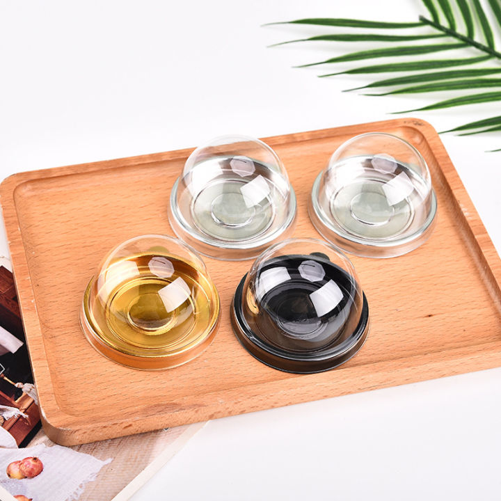10pcs Clear Plastic Cake Boxes Egg-Yolk Moon Cake Container Trays ...