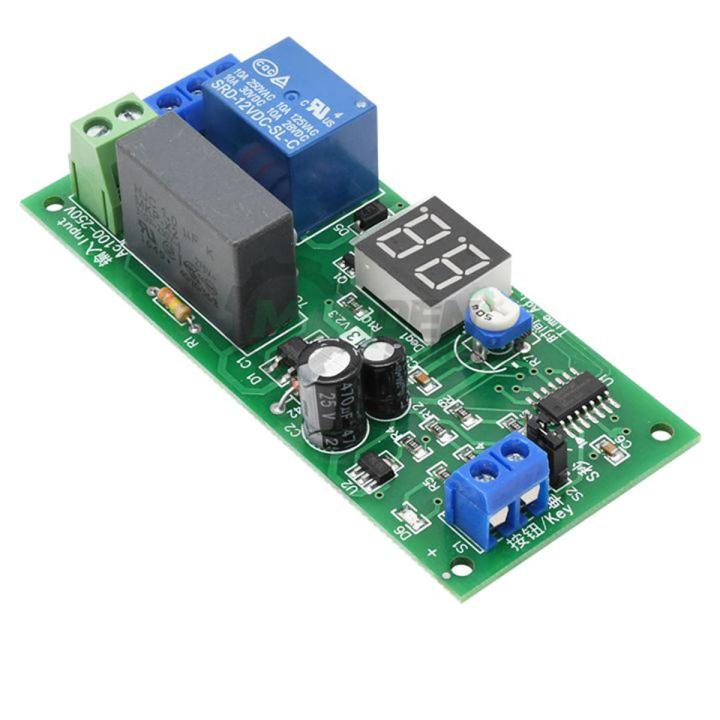 JK13 AC 220V Relay Module Del-ay Timer Switch Module 0-99 S/Min with ...