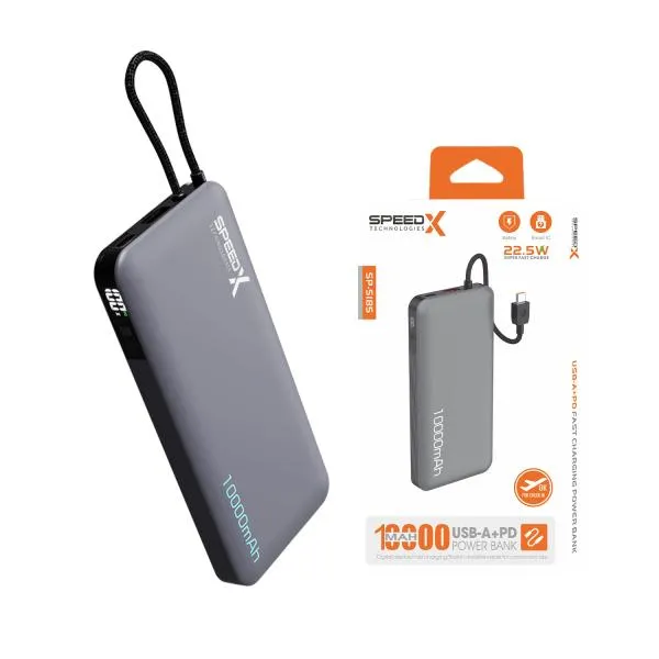 Speedx Sp-s185 22.5w 10000mah Super Fast Charging Power Bank | Daraz.pk