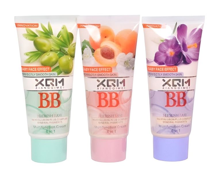 XQM 6in1 Multifunction BB Cream Blemish Base Baby Face Effect Base 65ml ...