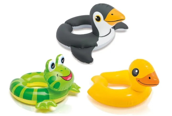 "INTEX 59220 Animal Split Ring | Zebra (25" x 21"), Duck (24.5" x 22.5 ...