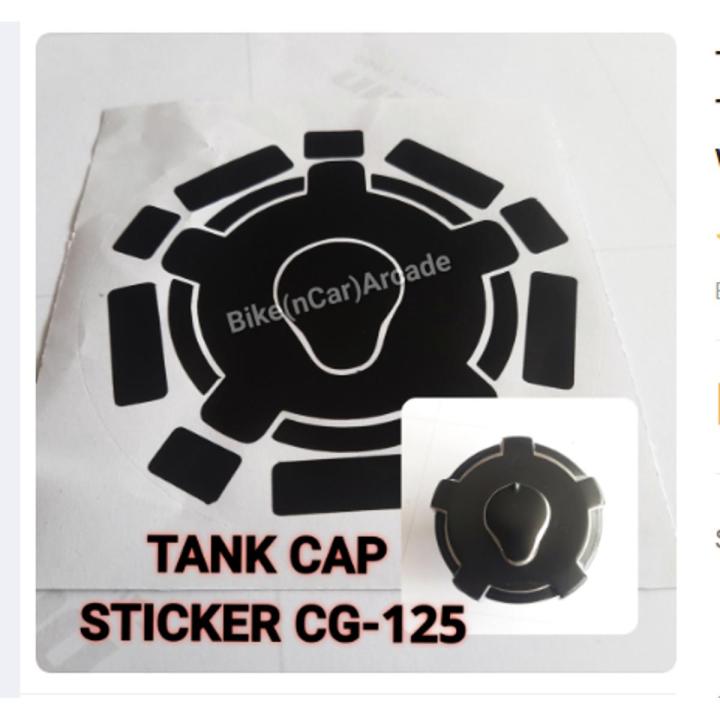 Tank Cap STICKER ONLY PVC Vinyl Cover For Tank Cap Honda CG125cc ...