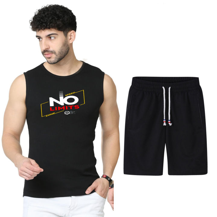 Stylish Printed sando & Short tracksuit for men - Short & sando for men ...
