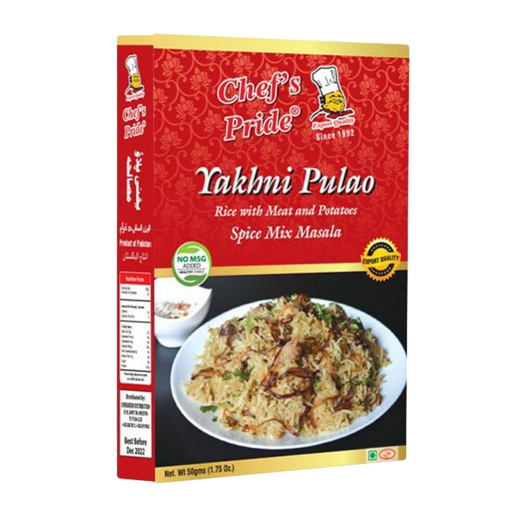 Chef Pride - Yakhni Pulao Masala (50G) | Daraz.pk