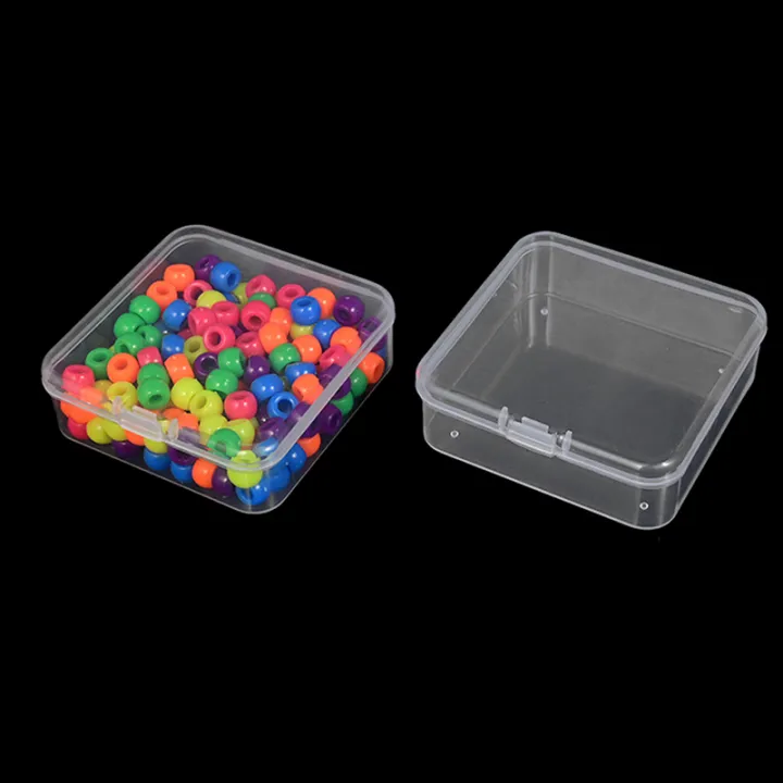 Mini Boxes Square Clear Plastic Jewelry Storage Case Container ...