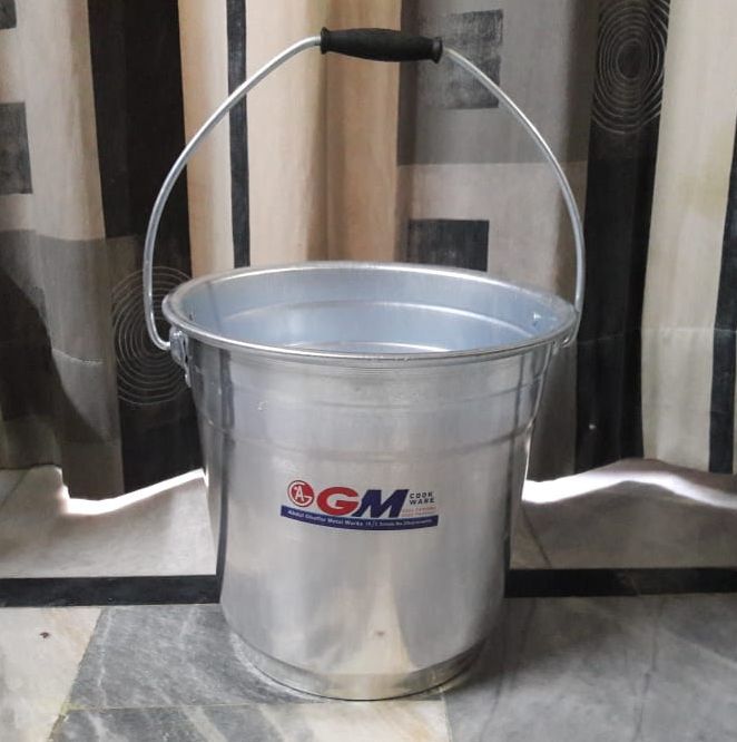 Aluminum Bucket Thick Gauge 15 Liters | Daraz.pk