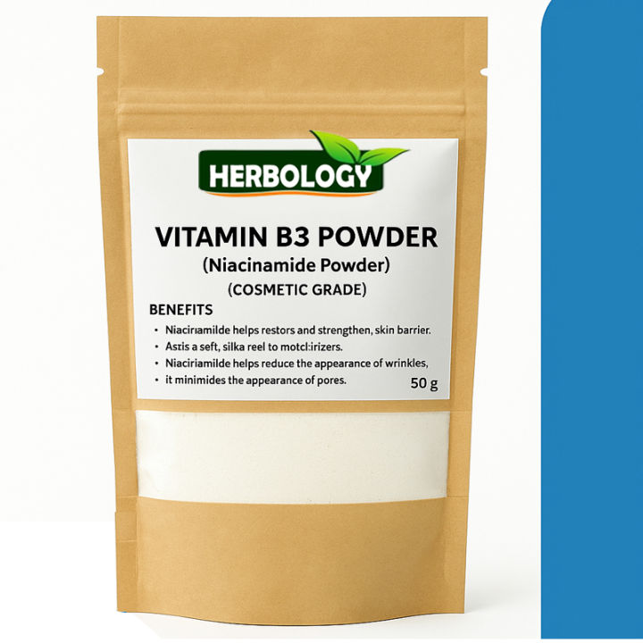 Herbology Vitamin B3 Powder - Niacinamide Powder Cosmetic Grade - Best ...