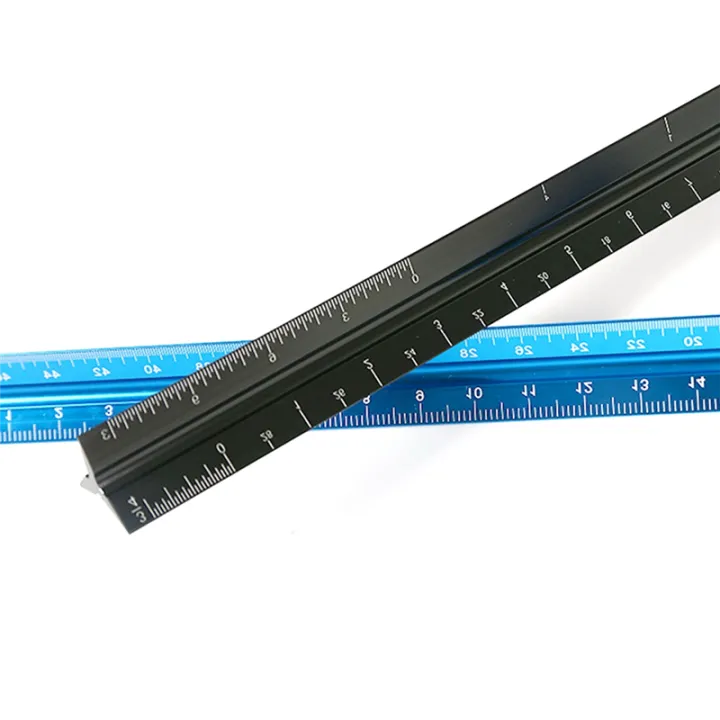 【wenfangdianpu】（NEW）Architectural Ruler 12Inch Aluminum Architect Scale ...