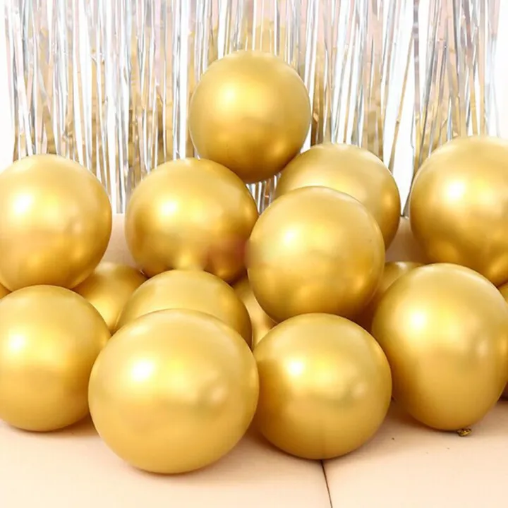 Pack of 25 pcs Metallic Balloons Chrome Balloons Party Balloons 12inch ...